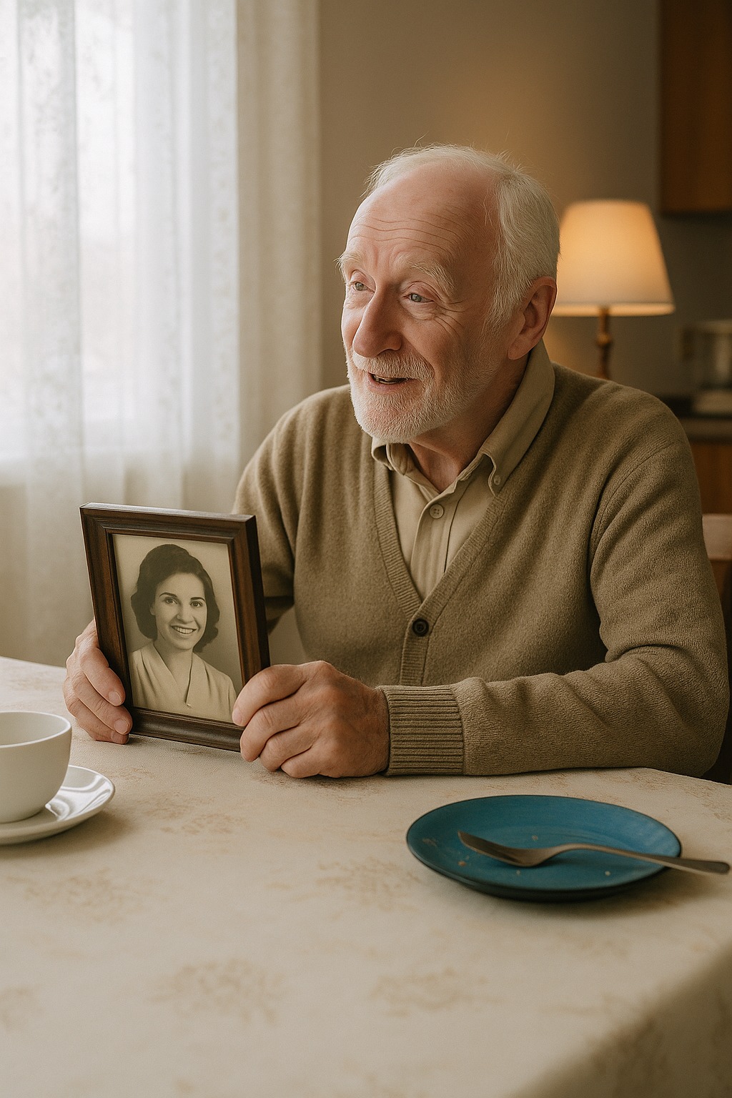 Der alte Mann unterhielt sich jeden Abend mit einem Foto – bis seine ...